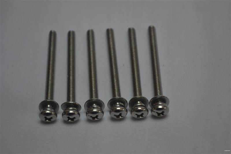 GB9074.8不锈钢十字槽圆头三组合螺丝M2.5*20-华人螺丝网