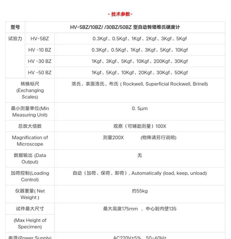 自动转塔维氏硬度计型 HV-5BZ-50BZ分析测量精准效率高维氏硬度计-华人螺丝网